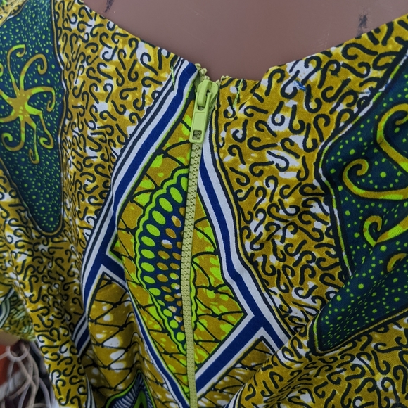 Dresses | Nwot African Print Maxi Dress Size 18 | Poshmark